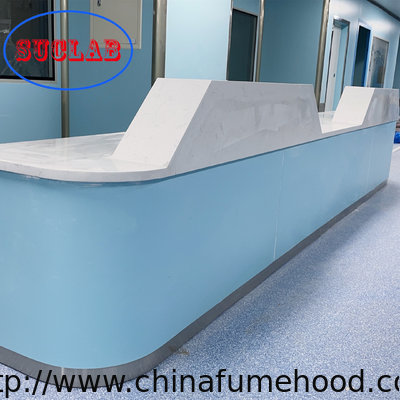 Environment Material Medical Reception Counter Modern Design Patient Reception Station Clinic Nurse Station manufacturer