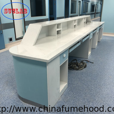 Environment Material Medical Reception Counter Modern Design Patient Reception Station Clinic Nurse Station manufacturer