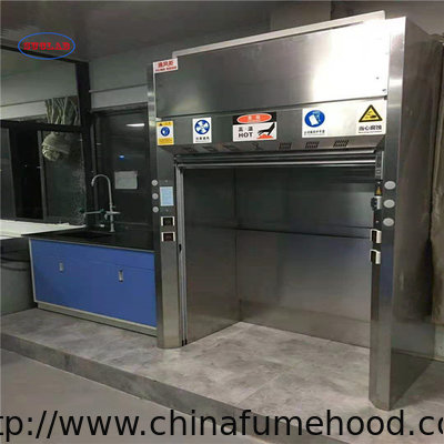 Wholesale Anti-Scratch Acid Proof Laminar Air Flow 304 stainless steel fume hood with Ce Certificate