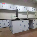 wholesale School Lab Furniture Polypropylene Central Island Bench With Cabinets Chemical Experiment