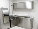 Industrial Stainless Steel Lab Furniture With Cabinet , Cosmetics Metal Lab Cabinets