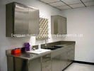 Industrial Stainless Steel Lab Furniture With Cabinet , Cosmetics Metal Lab Cabinets