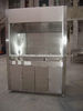 Stainless Steel Lab Fume Hood Cupboards Low Turbulence PVC Track 30W Lighting