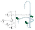 Epoxy Coating Surface 3 Way Tap For Laboratory Sink Alkali / Acid Resistant