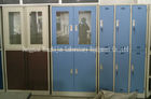 1.8m Height Small Steel Storage Cupboards 1.0mm Thickness Material With PVC Handles