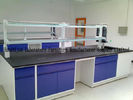 Cold Rolled Steel Lab Furniture , Island Table For Laboratory With Under Storage