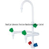 Solid Brass Single Laboratory Sink Faucet Lab Accessories With High Grade PP Knob