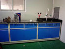 Blue Colour Wall Corner Bench /  Lab Table For Lab Project / Wall Bench With Sink Table