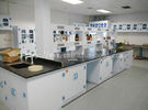 Floor Mounted Chemistry Lab Cabinets Ploypropylene Island Table Workbenches