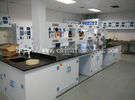 8mm Worktop Chemistry Lab Furniture , PP Material Island Table For Laboratory