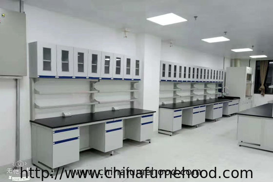 Customized Wall Chemistry Lab Furniture With Reagent Shelf Resistance Acid