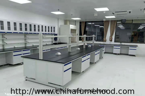 MDF Chemistry Lab Furniture Cabinets And Countertops For Inspection