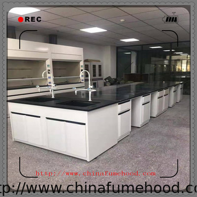 Heavy Chemical Laboratory Furniture  / Lab Tables Work Benches With Faucet