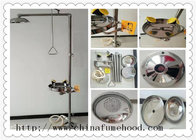 316 Stainless Steel Floor Laboratory Fittings Chemical Shower And Eyewash Station