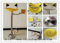 CE Approved Stainless Steel Floor Laboratory Fittings Emergency Eyewash Station
