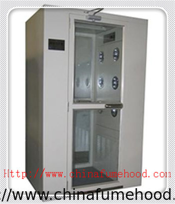 White Color Clean Room Equipment Air Shower Cabinet With Electronic Interlock