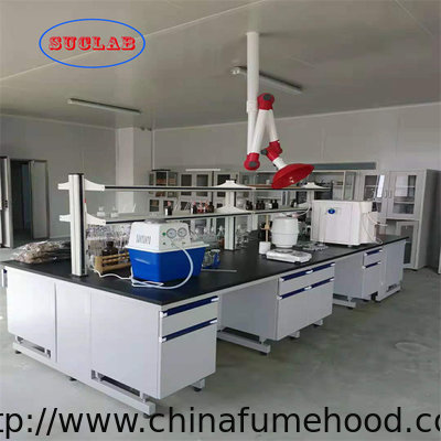 Heat Resistant Laboratory Working Table Lab Casework 3000*1500*850mm