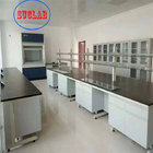 Grey White Lab Workbench Suppliers All Steel Frame For High School / Hospital