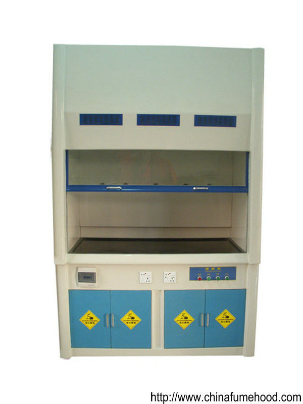 Flame Retardant FRP Fume Hood Tempered Glass Door For University Biology Lab