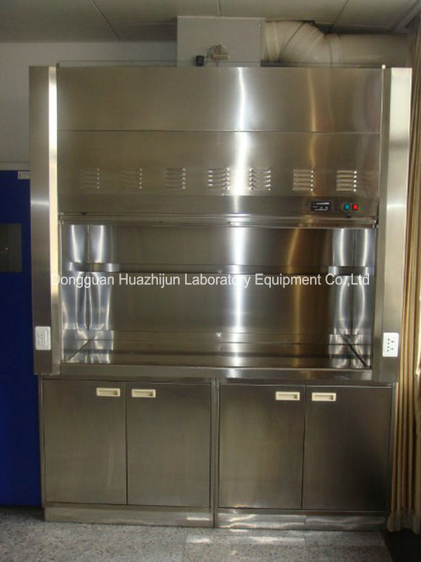 Chemical Resistant Lab Fume Cupboard Stainless Steel Structure Epoxy Resin Benchtop