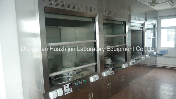 Combined Stainless Steel Fume Hood Low Noise Rust - Resistance PP Blower