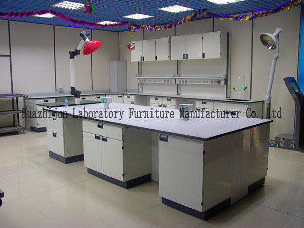 Durable School Lab Benches Work Table 1.0mm Steel Cabinets With PP Handle