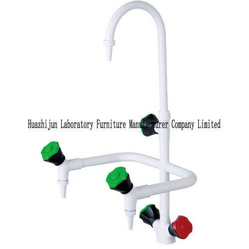 Solid Brass Single Laboratory Sink Faucet Lab Accessories With High Grade PP Knob