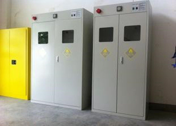 Auto Alarm Compressed Gas Cylinder Storage Cabinets Epoxy Coating Safety Furniture