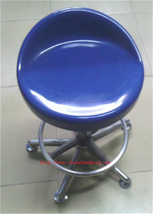 Steel Back Frame Lab Chairs And Stools , Customized Made Revolving Lab Bench Chairs