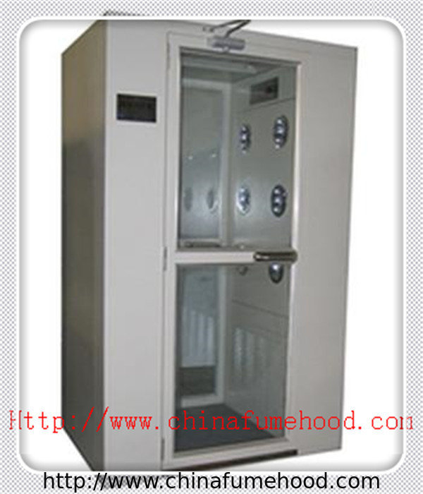 White Color Clean Room Equipment Air Shower Cabinet With Electronic Interlock